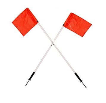 Corner Flags for Football Pitch Set of 4pcs with Spring Base Set
