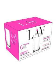 LAV Tuana 330ml 6 Long Juice Cups TUA25 | AnkoRetail