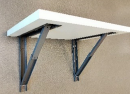 EBCO TBR30 Recessed Table Bracket - Anthracite, 30CM