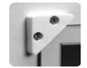 EBCO GCH-1 Glass Corner Holder - Ivory, Pack Of 50