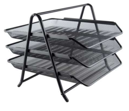 GUANGBO Document Tray - 3 Layers Mesh Type, Stylish and Functional Desk ...