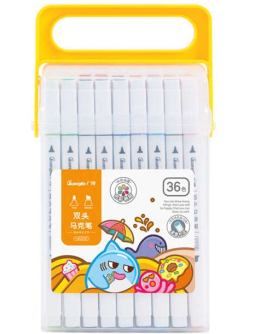 Guangbo H02233 Double Tips Art Marker - 10pcs