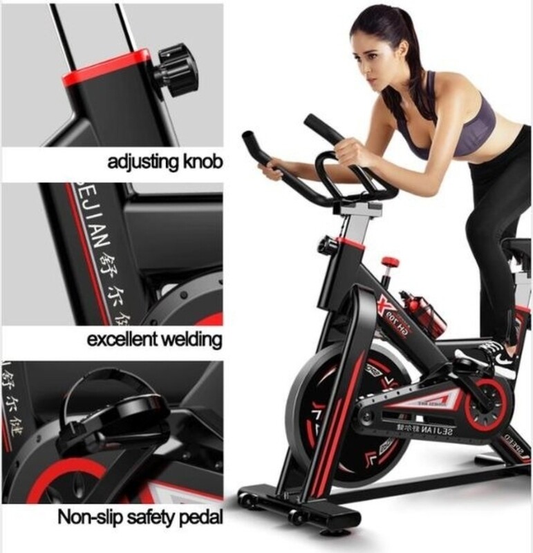 Heavy Duty Bluetooth Exercise Bike with Magnetic Resistance, 350lbs ...