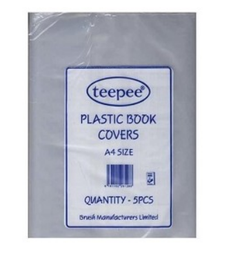 Plastic Exercise Book Cover A4 5pcs
