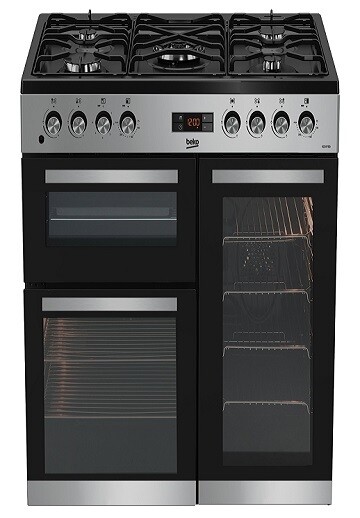 Beko KDVF90X 90x60cm 5 Gas (1 Wok) Professional Range Cooker with ...