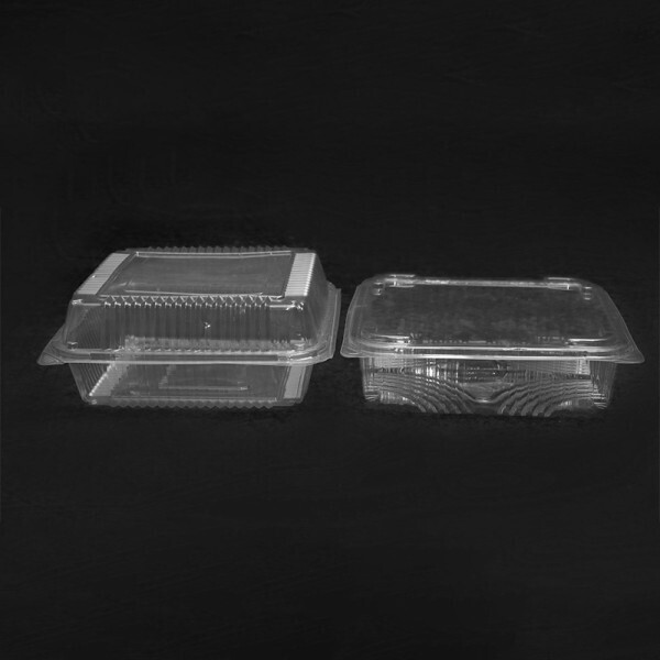 Generic food Takeaway containesr 2000ml clear with attached hinged lid ...