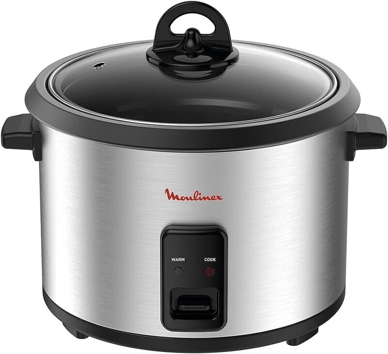 MOULINEX Easycook 1.8 Litre Rice Cooker, 700 Watts, Silver / Black ...