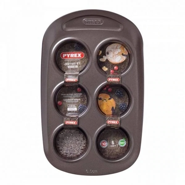 Pyrex Asimetria Non Stick 6-Cup Muffin Tray