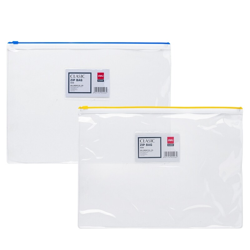 DELI ZipShield Pouch | A4, Secure Zip Closure, Protect Documents (E5526 ...