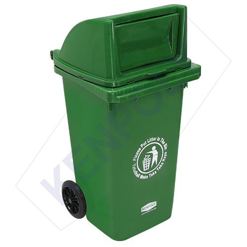 Kenpoly swing Dustbin no2 with Wheels 100L