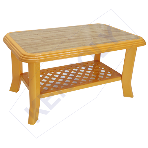 Kenpoly Coffee Table 3007 Wood Finish, Ivory