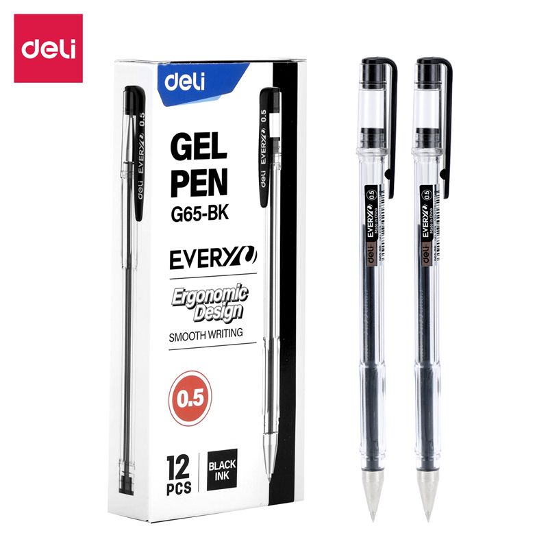 DELI G65 EVERY GEL PEN 0.5MM - G65-BK