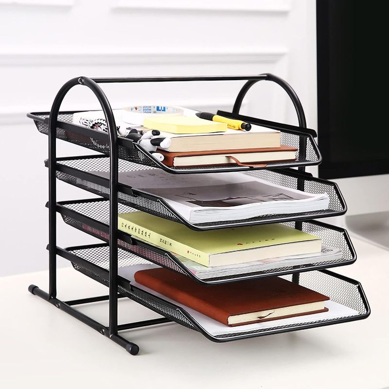 Mesh Stationery 4 Tier Document Tray MSL-9204