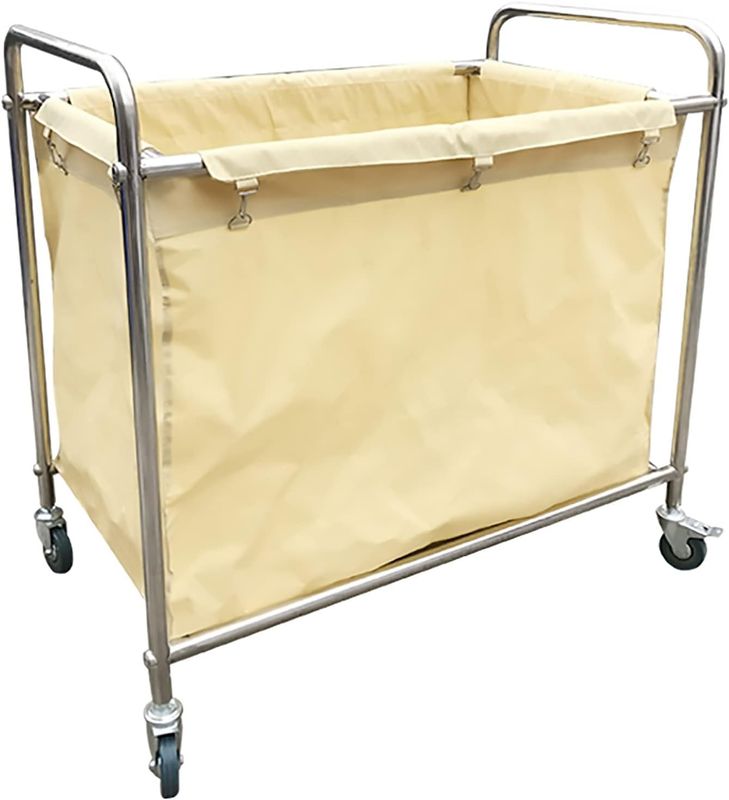 Linen Trolley Laundry Sorter Hamper Trolley with 4-Inch Mute Wheel (LHT016)