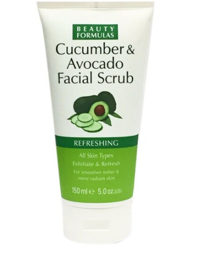 Beauty Formulas - Cucumber And Avocado Facial Scrub 150ml