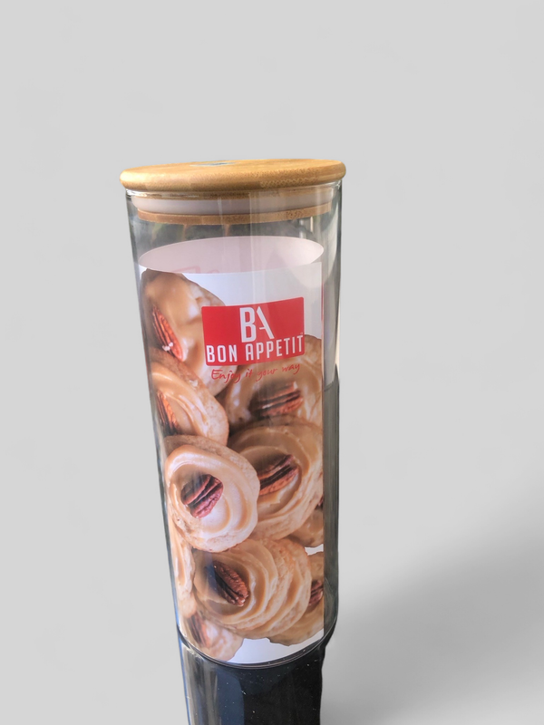 BA Glass Storage Jar 1.5L With Bamboo Lid #HM-BA124