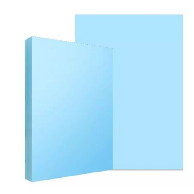 Blue Copy Paper, A4 Size, 70gsm, 100 Sheets/Pack, Deli 7391, Printing ...
