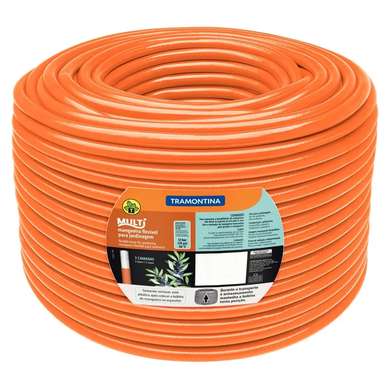 Tramontina 3/4" Flex garden hose 50m 79220/501 Orange