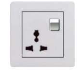 ART DNA A38-C36-W ART 16A 3 Pin Universal Switched Socket (W)