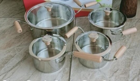 Signature 10pcs induction base cookware set with stainless steel lid SG ...