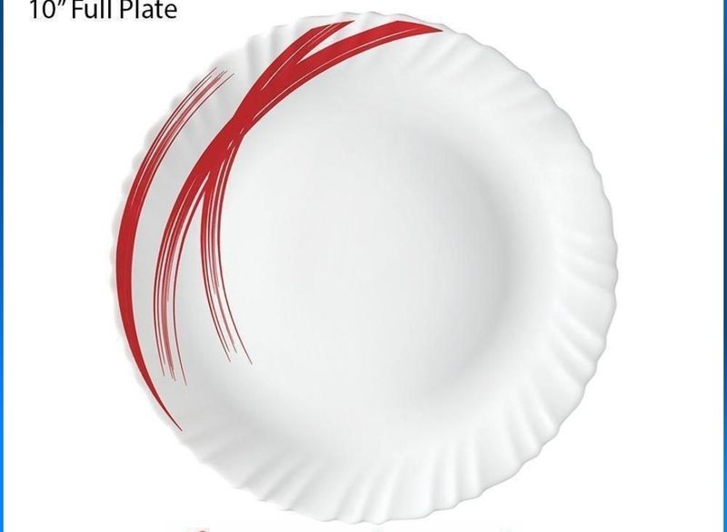 Signature 10" Full Plates Red Stella 6pcs set