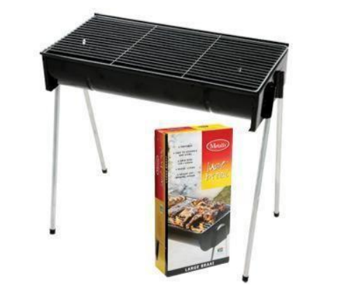 Metalix Large Braai [401] Portable BBQ Grill - Charcoal Grill