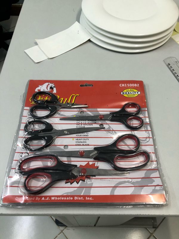 Scissors 5pack Durable Scissors-different Sizes #S008