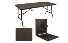 Weekender Portable Wood-Like 6FT Folding Table - Ideal for Events ...