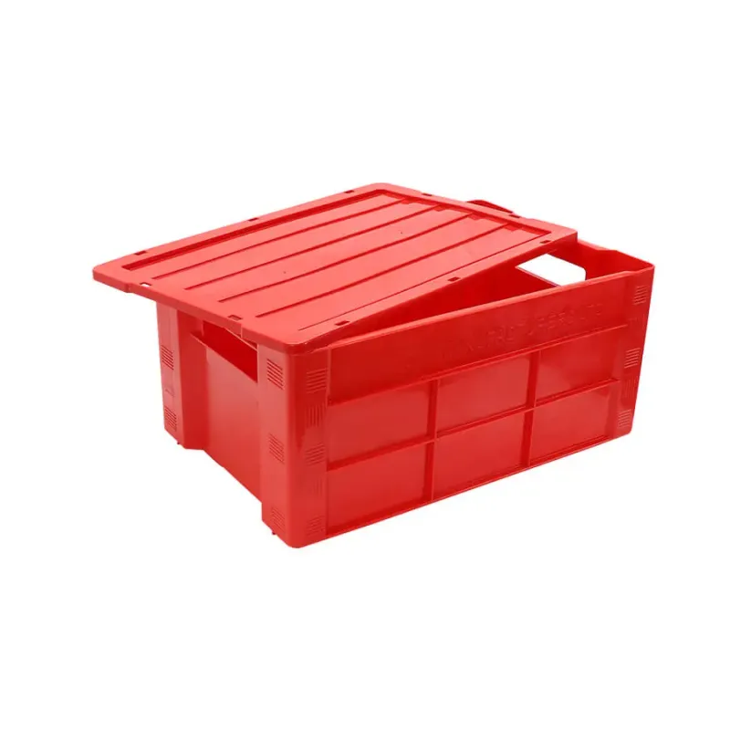 Kenpoly Polystack Crate 500 (24) with Lid - Blue/Green