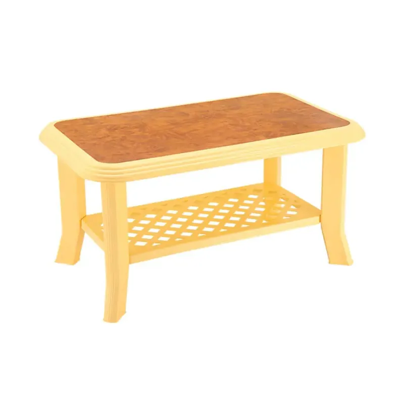 Kenpoly Coffee Table 3007 Wood Finish, Ivory