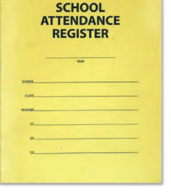 School Attendance Register A4