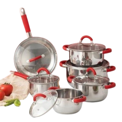 Swiss Line 12 pcs Stainless Steel Cookware Set