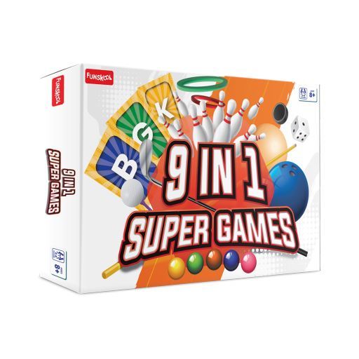 Funskool 9-in-1 Super Games: Endless Fun in One Box