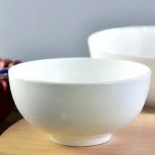 Sundabest Premium White Glass Bowls - 6 Inch - Pack of 6 (11585)