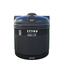 Styro Double Layer 4000 Ltr Water Tank - Black