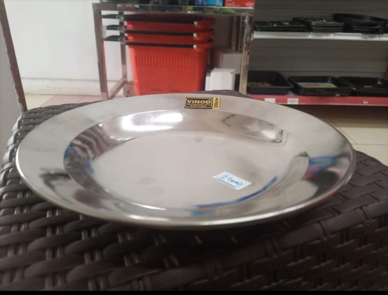 Vinod stainless steel School Plate 22cm