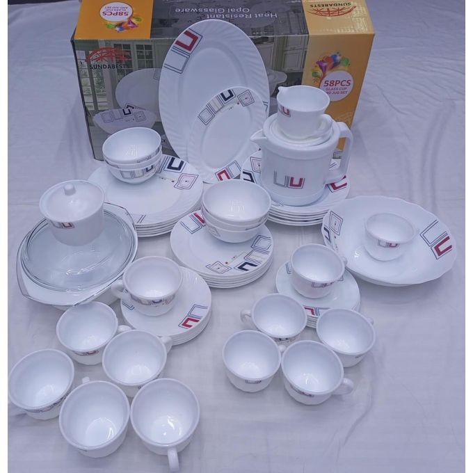 Sundabest 58 pc Ceramic dinner set (8876)