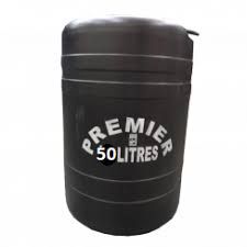 Premier Water Drum Open Top 50Litres - Black