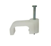 Flat Cable Clips (6mm) 100 Pack CCF6MM