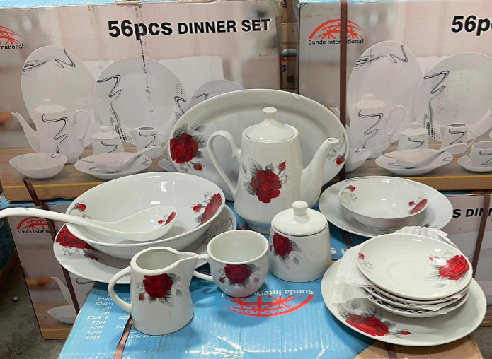 Sundabest 56 pc Ceramic dinner set (11239)