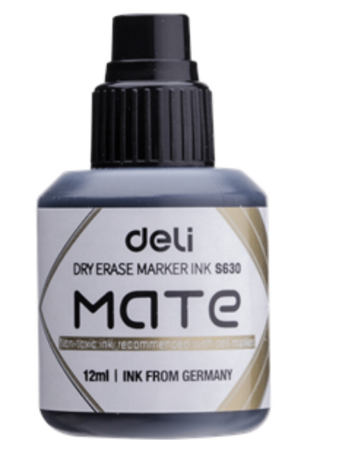 DELI U00220 mate whiteboard marker ink BLACK