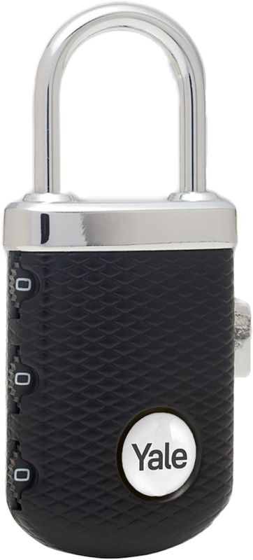 Yale - YP3/31/123/1K Standard Security Combination Padlock - Black