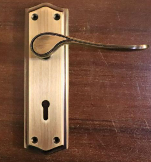 Union 2lever locksets with scroll design zinc handle 2L-Z100-05-95-PB