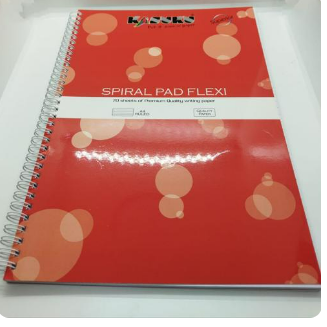 Kasuku Spiral Pad Flexi A4 Ruled 70 sheets