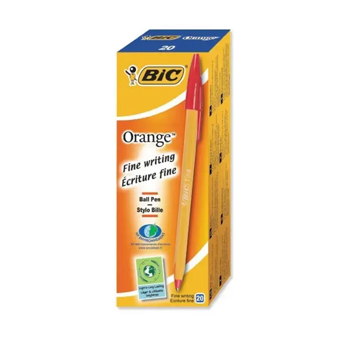 BIC Fine Point Pen (20 Pieces) Red