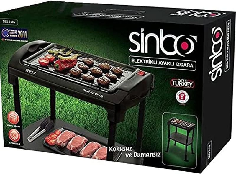 Sinbo Footed Grill (SBG 7105)