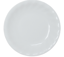 Melamine school plate 10" Round swirl plate PO-09 Cream