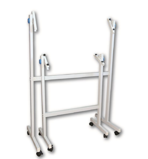 DISPLAY BOARD STAND with Wheels 120X120CM METAL