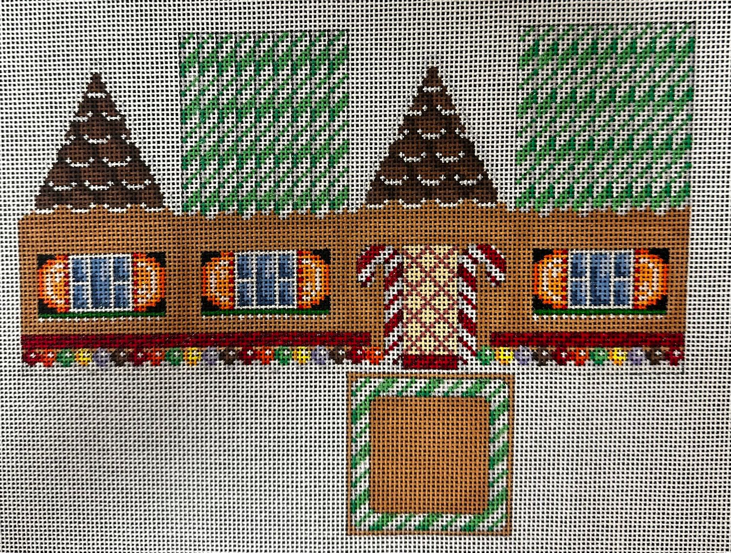 Green Cane Roof (Handpainted by Bradley) – Needlepoint Canvases ...