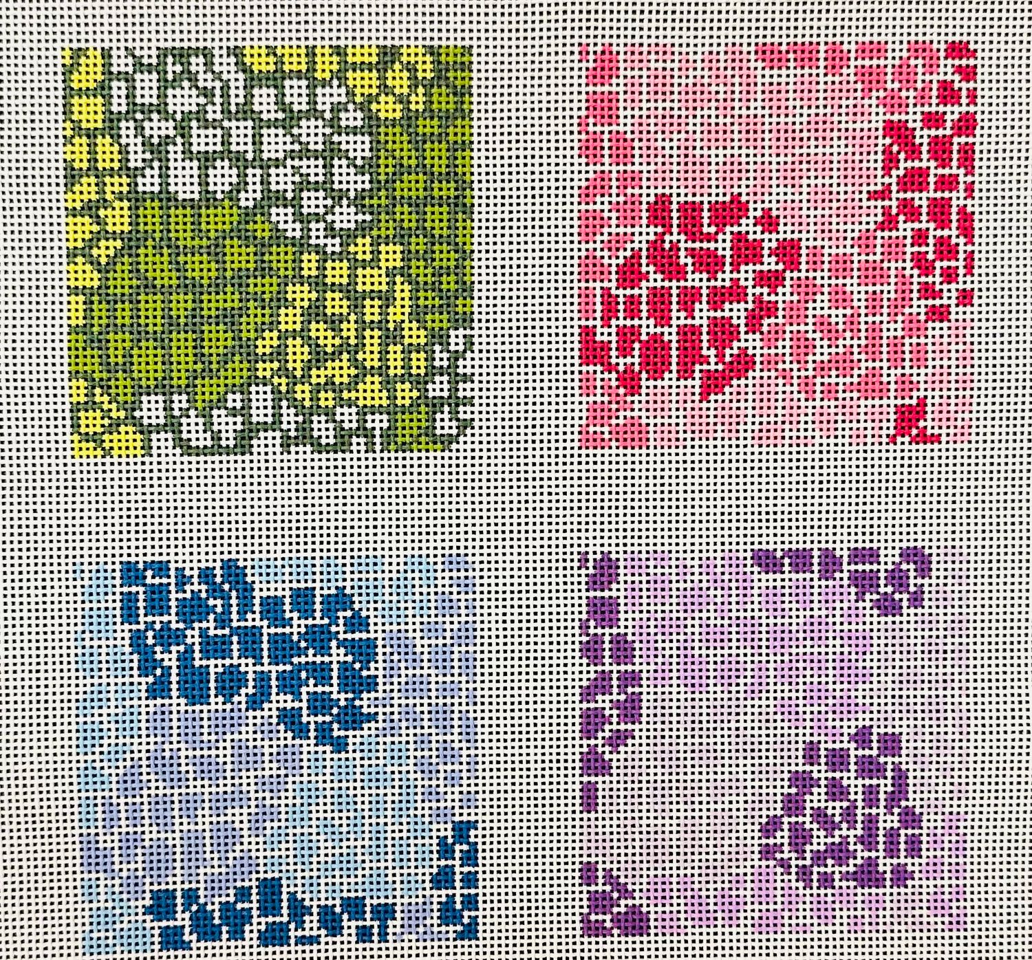 Hydragea Coasters ( Handpianted by KTG) – Needlepoint Canvases ...